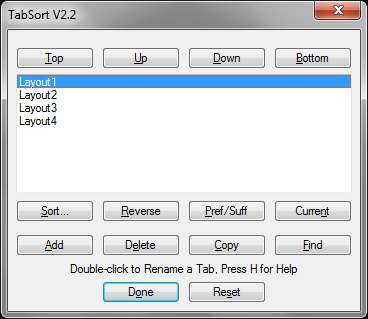 TabSort | Lee Mac Programming